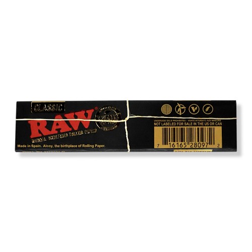 Raw Classic Black King Size Slim Original Rolling Paper